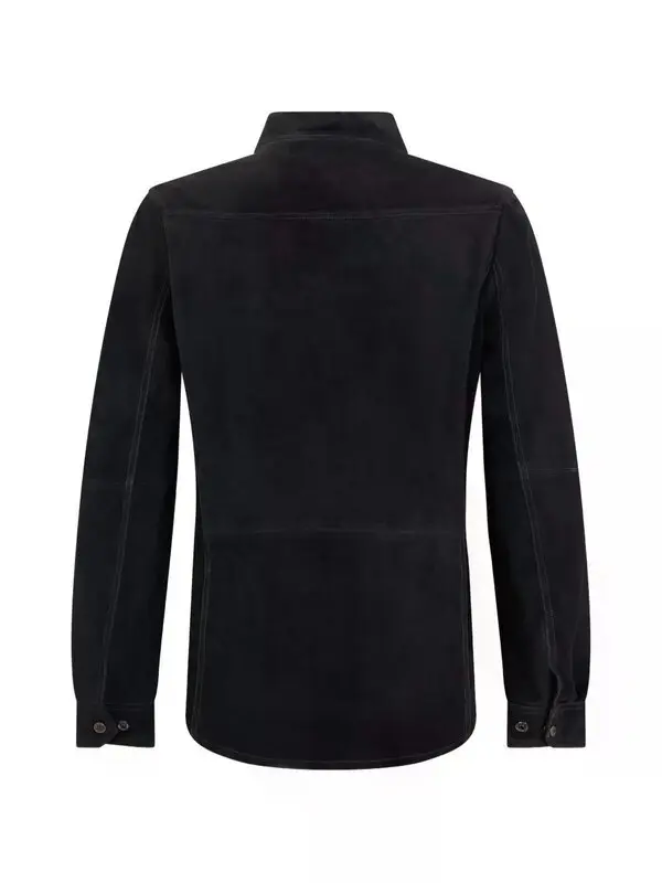 MOORER Suede Panelled Jacket
