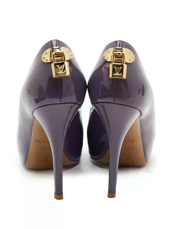LOUIS VUITTON Peep-toe Pumps With Stiletto Heel - Purple