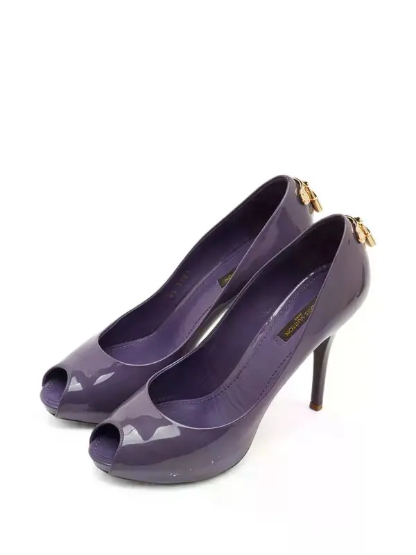 LOUIS VUITTON Peep-toe Pumps With Stiletto Heel - Purple