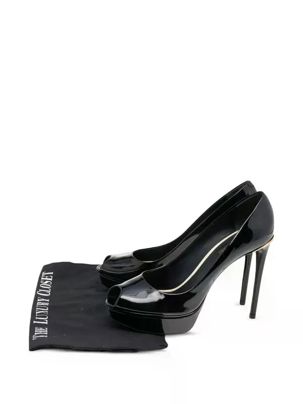 LOUIS VUITTON Peep-toe Platform Stiletto Pumps