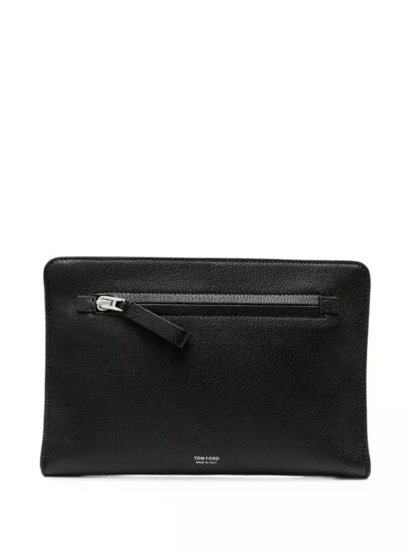 TOM FORD Grained Leather Clutch Bag