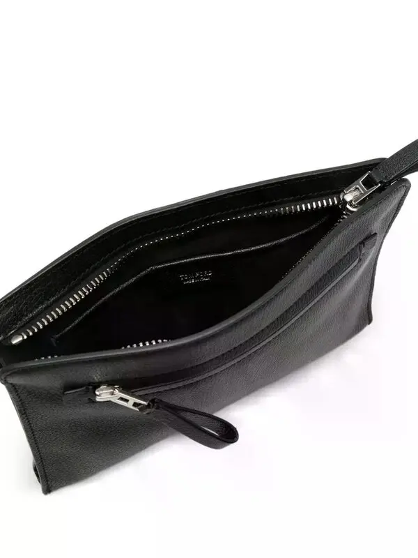 TOM FORD Grained Leather Clutch Bag