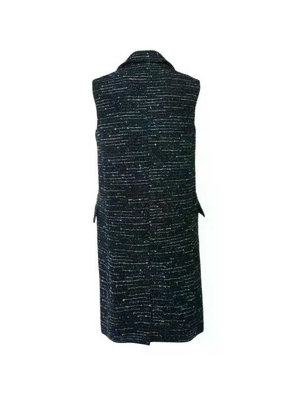 Dior Double-breasted Tweed Vest Coat