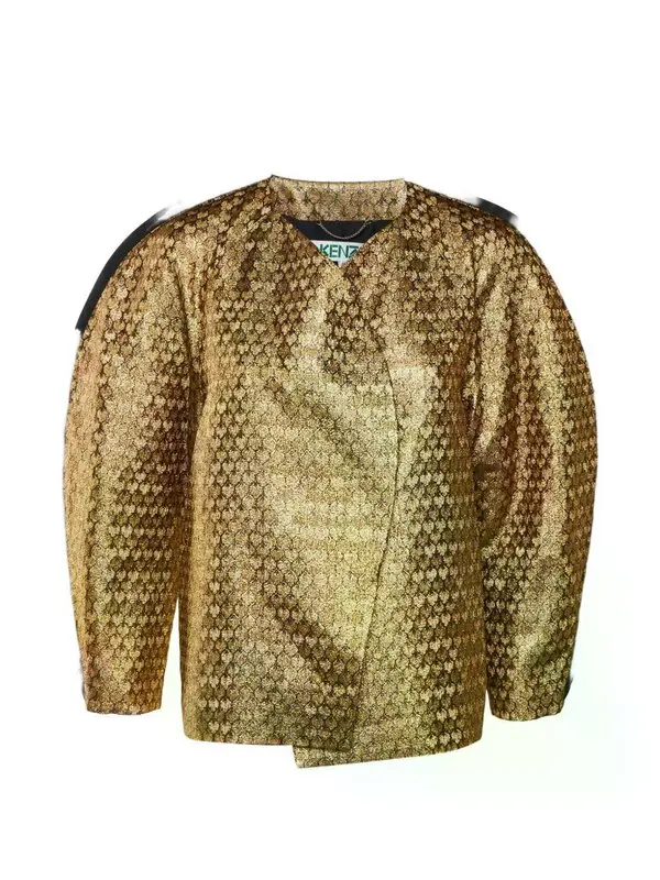 Kenzo Brocade Asymmetric Button Jacket