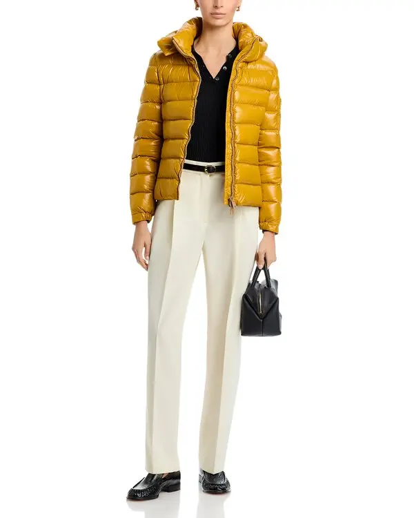 Herno Quilted Down Puffer Jacket With Hood - Yellow
