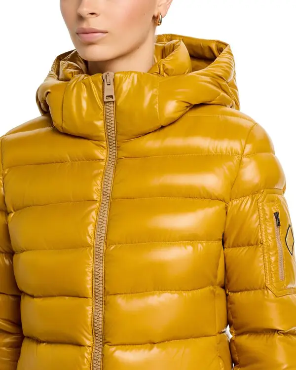 Herno Quilted Down Puffer Jacket With Hood - Yellow