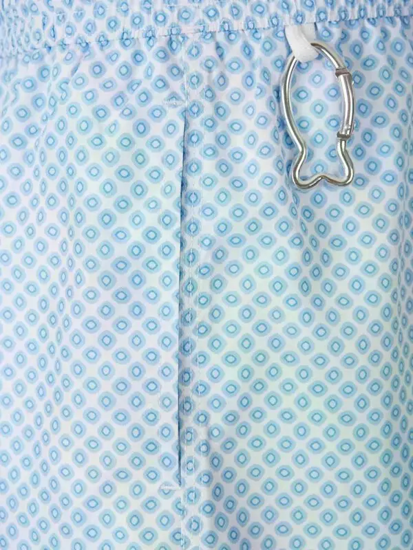 Fedeli Polka-dot Print Swim Shorts