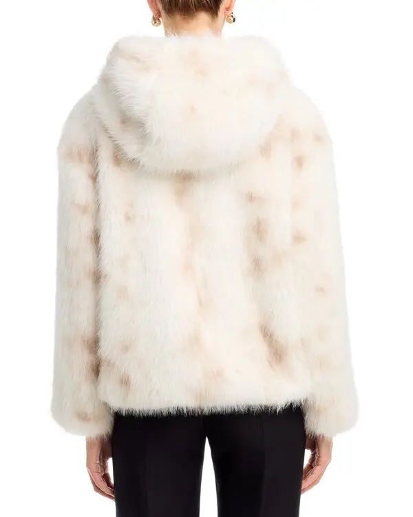 Herno Faux Fur Hooded Bomber Jacket