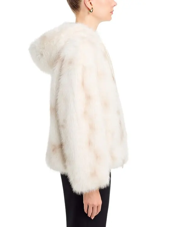 Herno Faux Fur Hooded Bomber Jacket