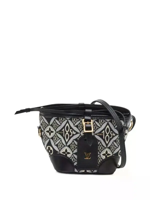 LOUIS VUITTON Nano Neo Monogram Patterned Mini Shoulder Bag - Black