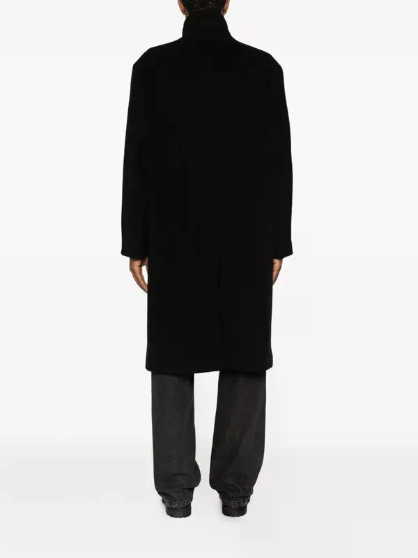 Sandro Stand-up Collar Buttoned Coat