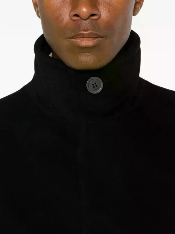 Sandro Stand-up Collar Buttoned Coat