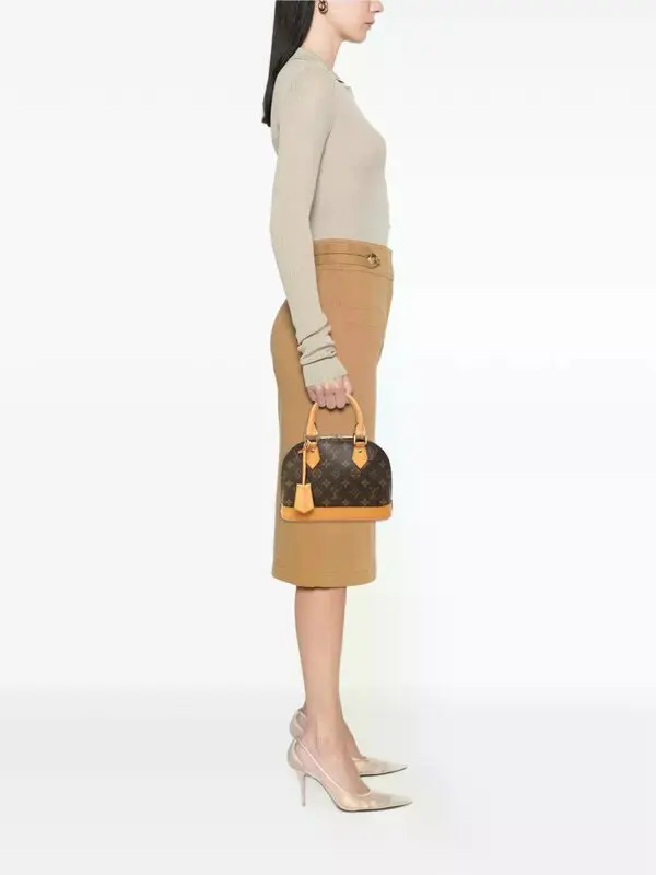 LOUIS VUITTON Monogram Alma Bb Satchel
