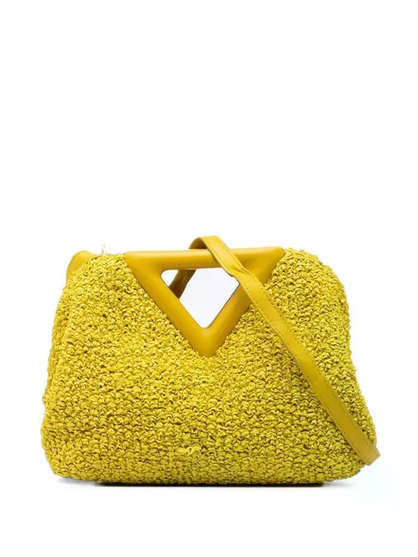 Bottega Veneta 2012-2026 Small Boucle Curly Raffia The Point Triangle Satchel