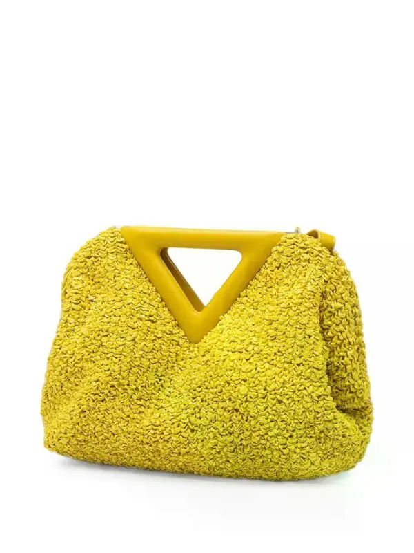 Bottega Veneta 2012-2026 Small Boucle Curly Raffia The Point Triangle Satchel