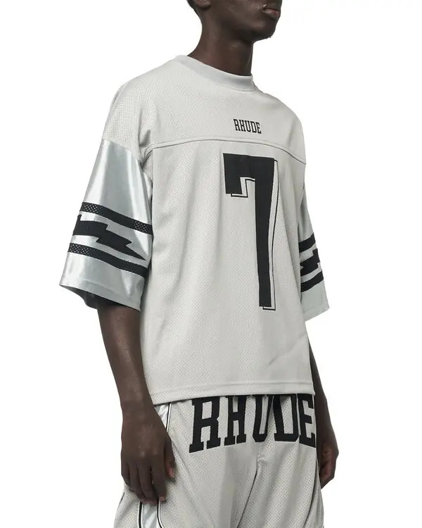 R H U D E Logo Graphic Football Jersey