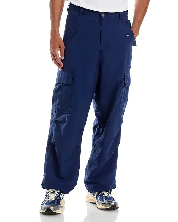 R H U D E Nylon Parachute Cargo Pants - Navy