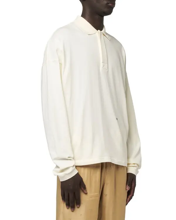 R H U D E Long Sleeve Polo Shirt