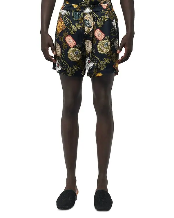 R H U D E 5.11 Bandana Shorts - Black/multi