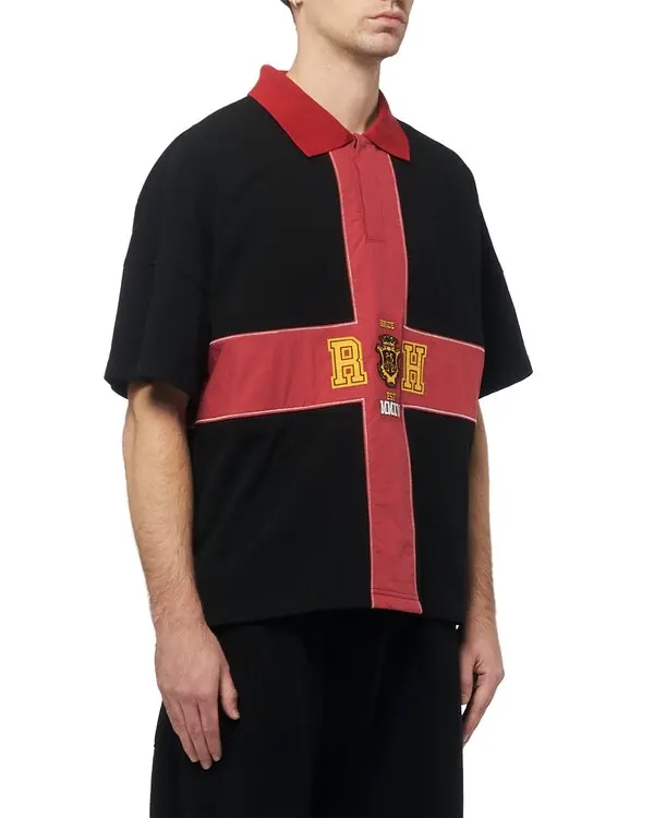 R H U D E Crest Logo Polo Shirt