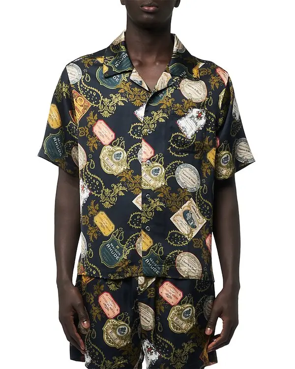 R H U D E Bandana Pattern Woven Shirt