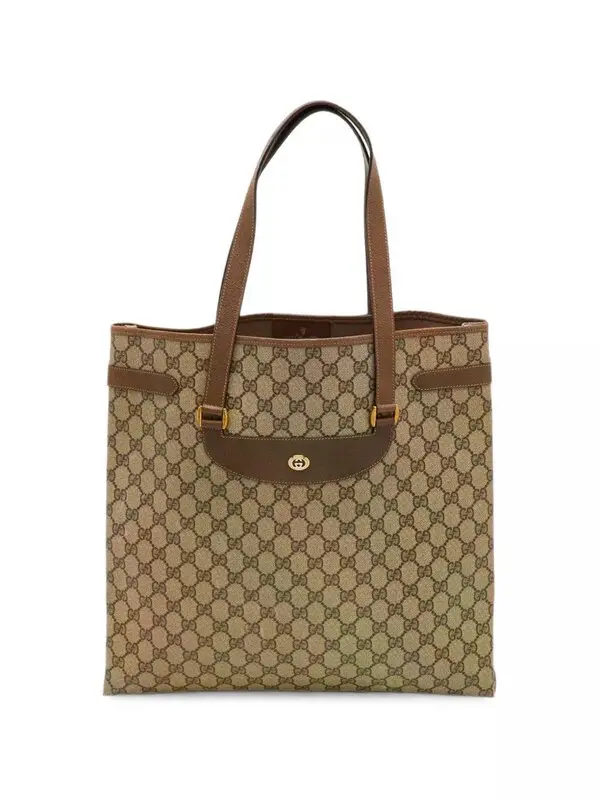 Gucci Gg Supreme Tote Bag - Neutrals