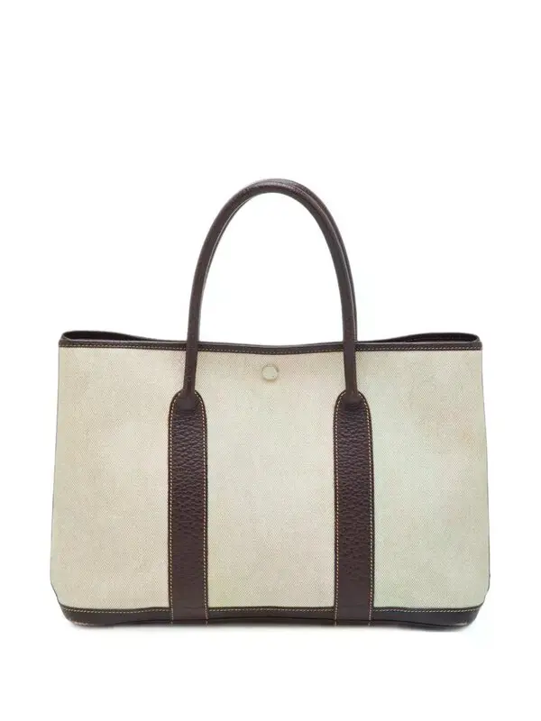 Hermès 2002 36 Garden Party Shoulder Bag - Neutrals