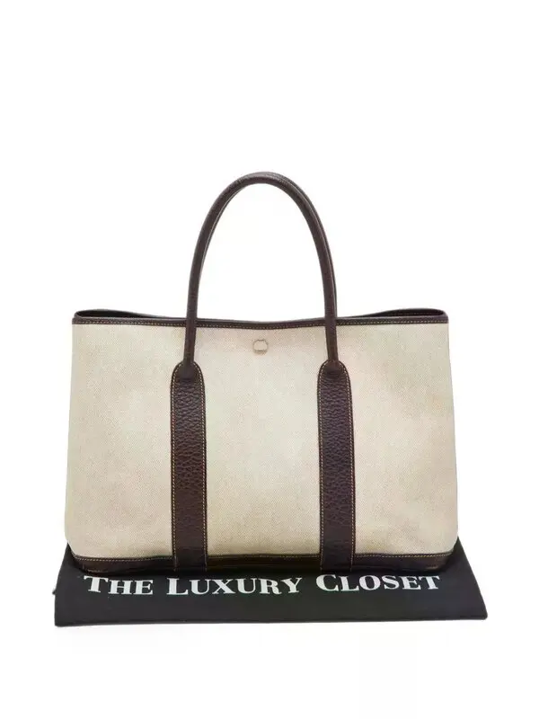 Hermès 2002 36 Garden Party Shoulder Bag - Neutrals
