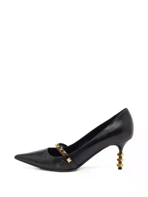 Valentino Garavani Rockstud Pointed-toe Pumps - Black