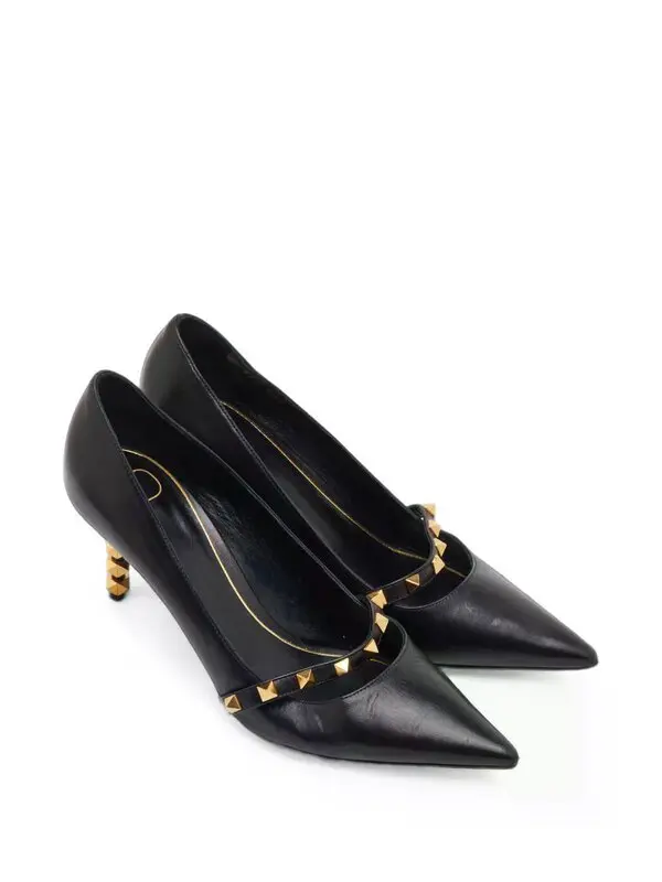 Valentino Garavani Rockstud Pointed-toe Pumps - Black