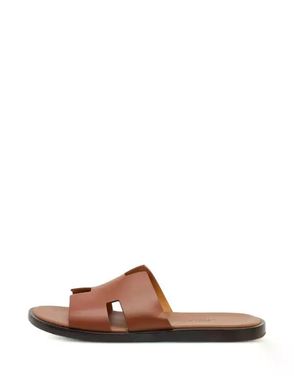 Hermès Izmir H-cut Slide Sandals - Brown