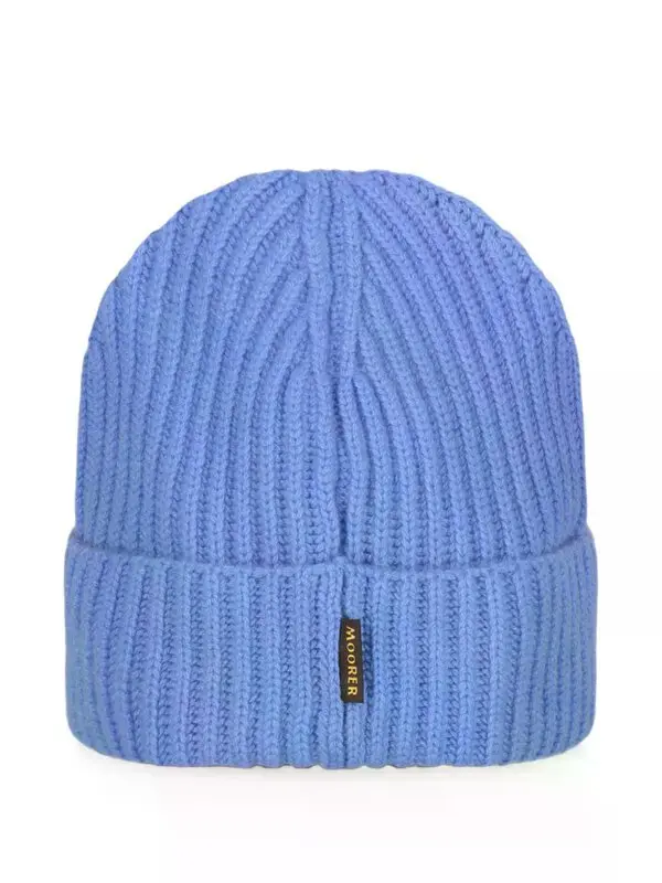 MOORER Ribbed-knit Beanie Hat