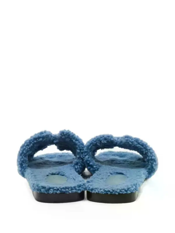 Hermès Oran Shearling Slide Sandals