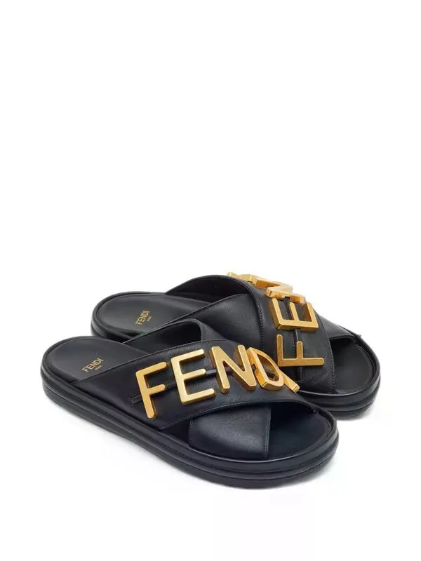 Fendi Graphic Crossover Slides