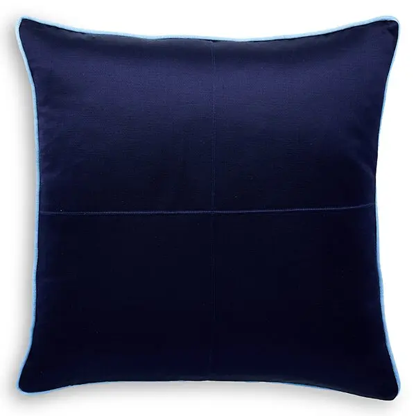 KUTNIA Silk Road Solid Kutnu Pillow - Deep Navy