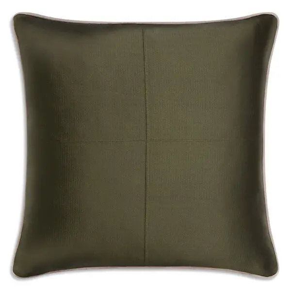 KUTNIA Silk Road Solid Kutnu Pillow - Deep Olive
