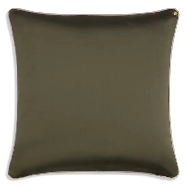 KUTNIA Silk Road Solid Kutnu Pillow - Deep Olive