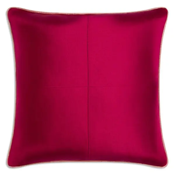 KUTNIA Silk Road Solid Kutnu Pillow - Fuchsia