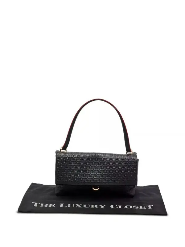 Carolina Herrera Camelot Monogram Embossed Tote Bag