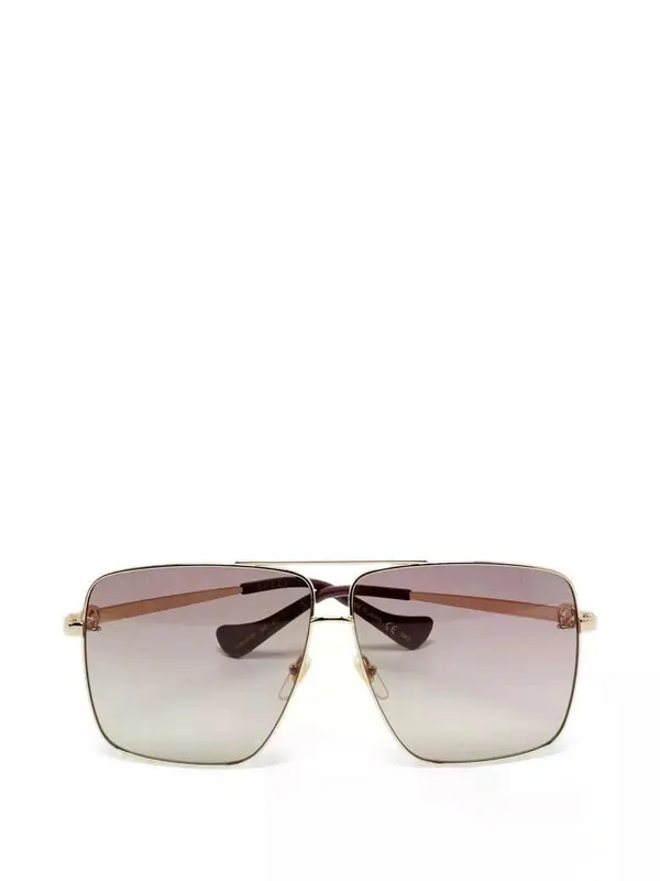 Gucci Square Frame Sunglasses With Tone Hardware