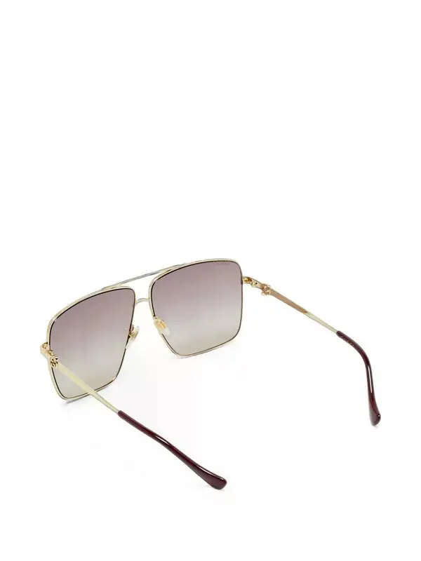 Gucci Square Frame Sunglasses With Tone Hardware