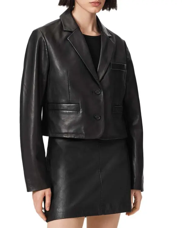 ALLSAINTS Apton Leather Blazer