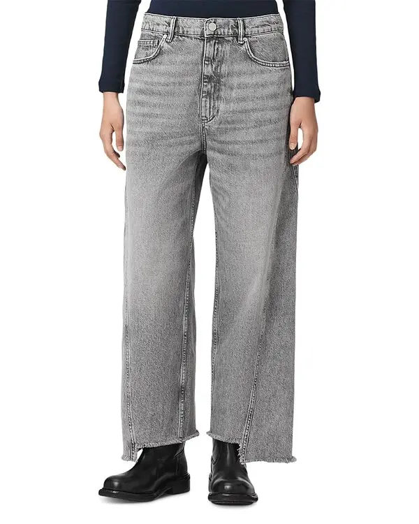 ALLSAINTS Fox Mid Rise Step Hem Jeans