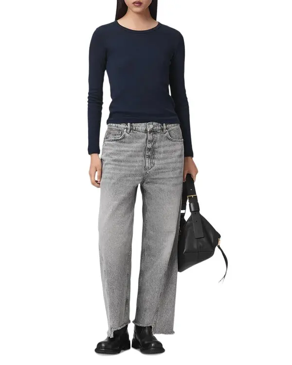 ALLSAINTS Fox Mid Rise Step Hem Jeans