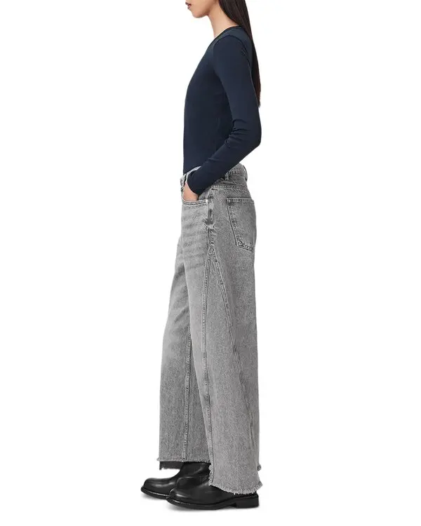 ALLSAINTS Fox Mid Rise Step Hem Jeans