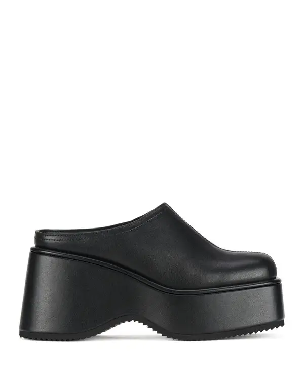 Jeffrey Campbell Waveform Leather Platform Mules