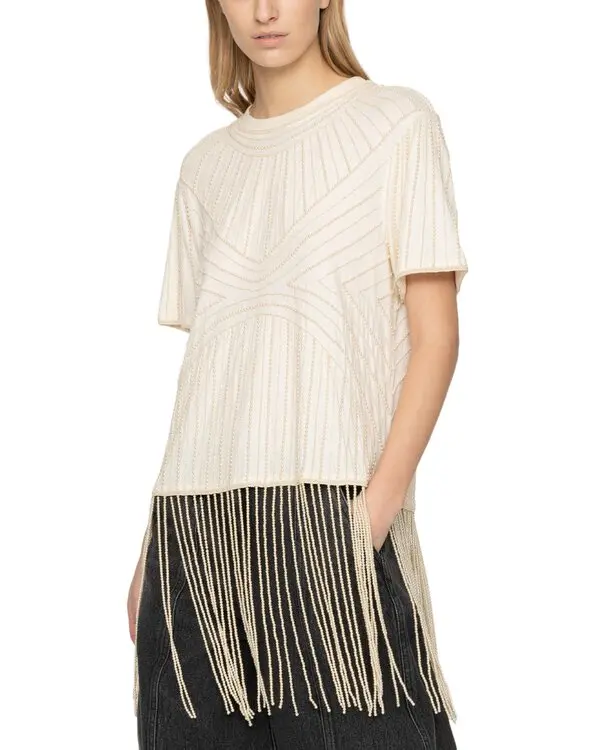 Sea Carlotta Embellished Fringe Top