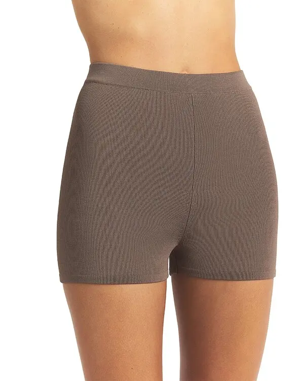 SKIMS Refined Knit High Waist Shorts - Amethyst