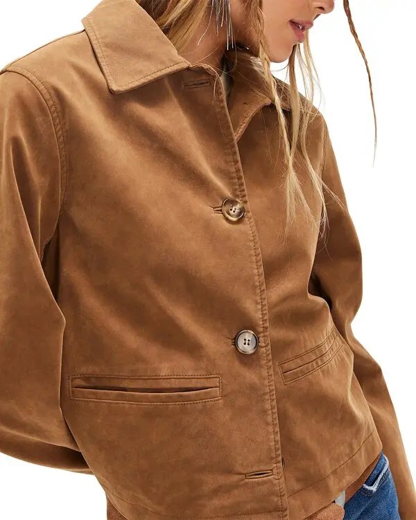 Free People Hera Faux Leather Jacket