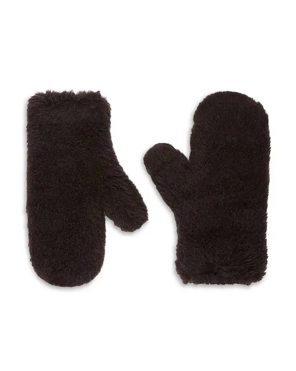 Max Mara Ombrato Teddy Alpaca Wool & Silk Mittens